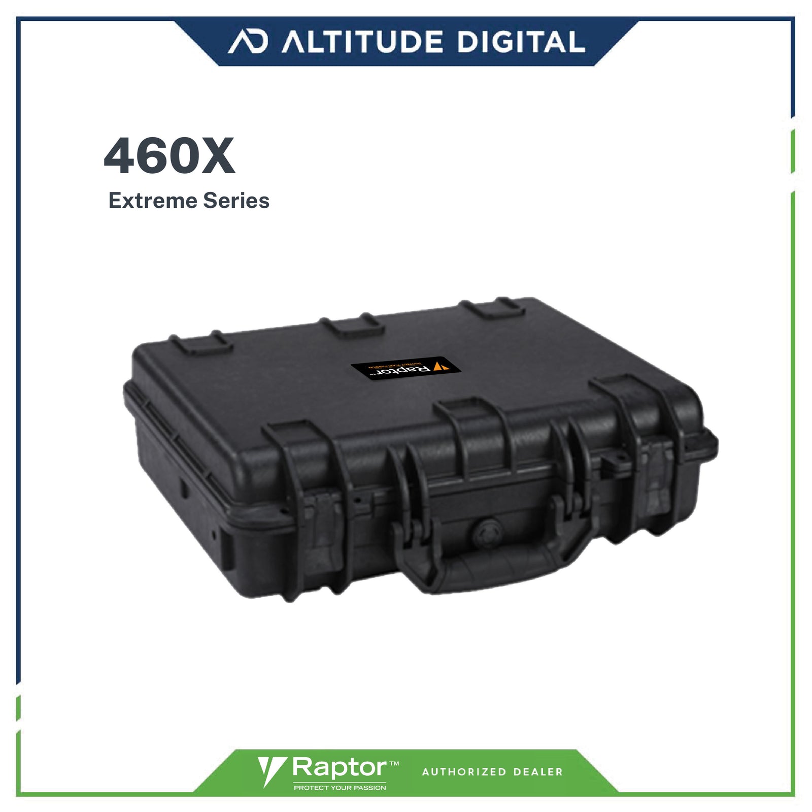 Raptor Extreme 460x (Black) Hard Shockproof Carrying Equipment Case Fo