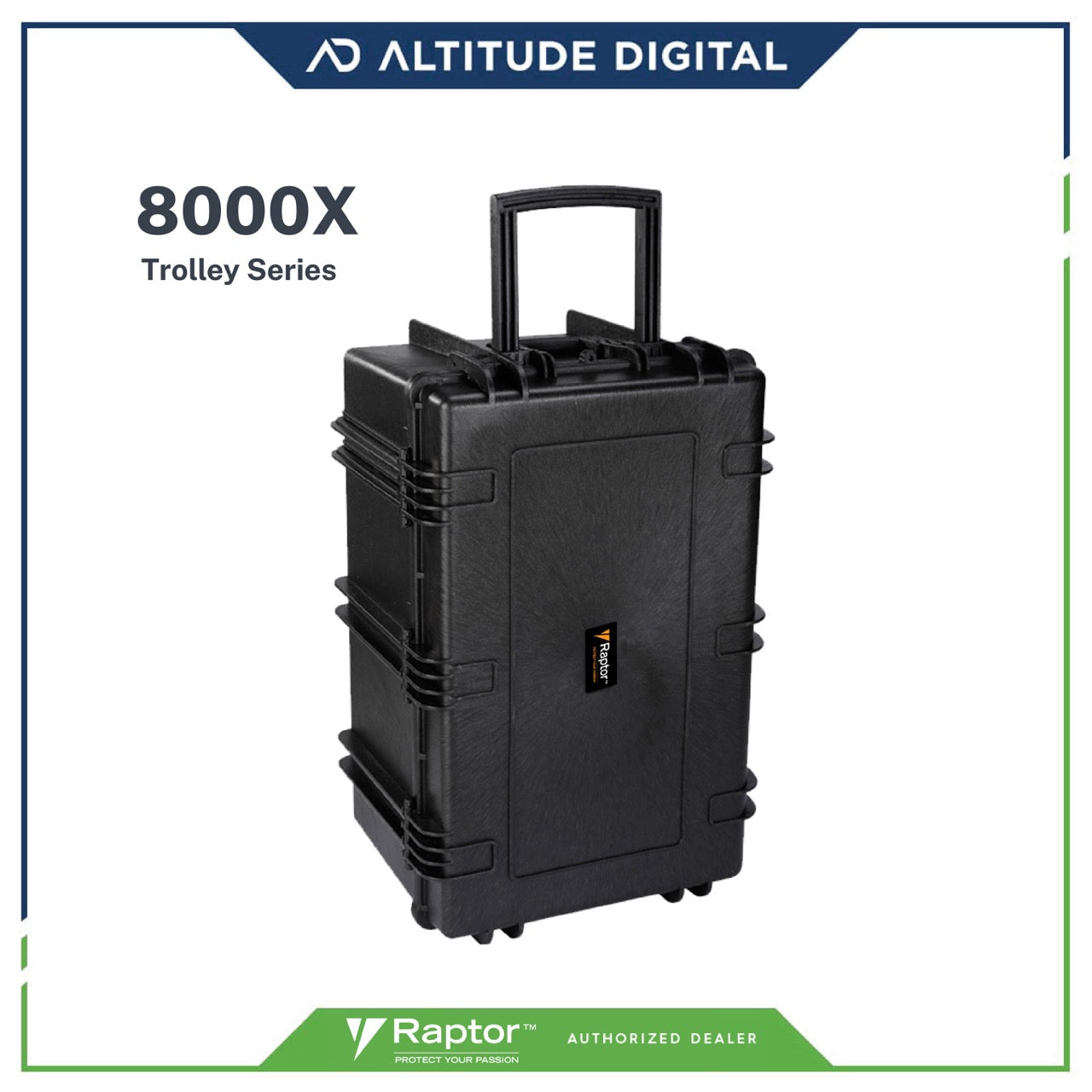 Raptor 8000X Waterproof / Dustproof Trolley and Carry On Hard Case (fo