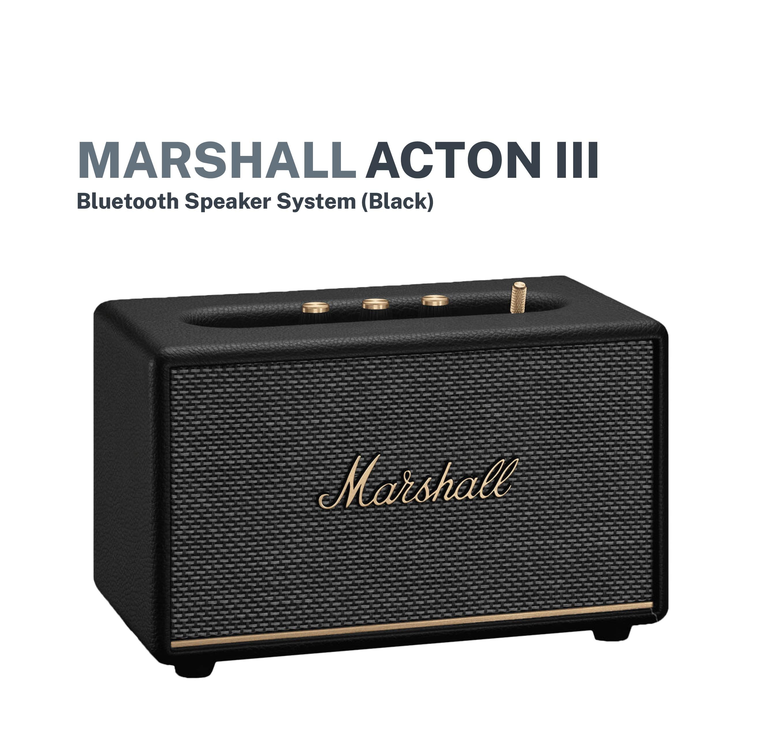 Marshall Action III Bluetooth Speaker System (Black)