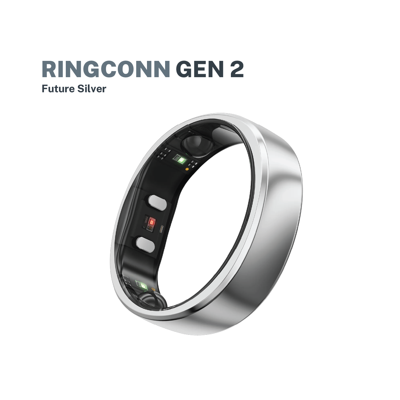 RingConn Smart Ring Gen 2 Future Silver