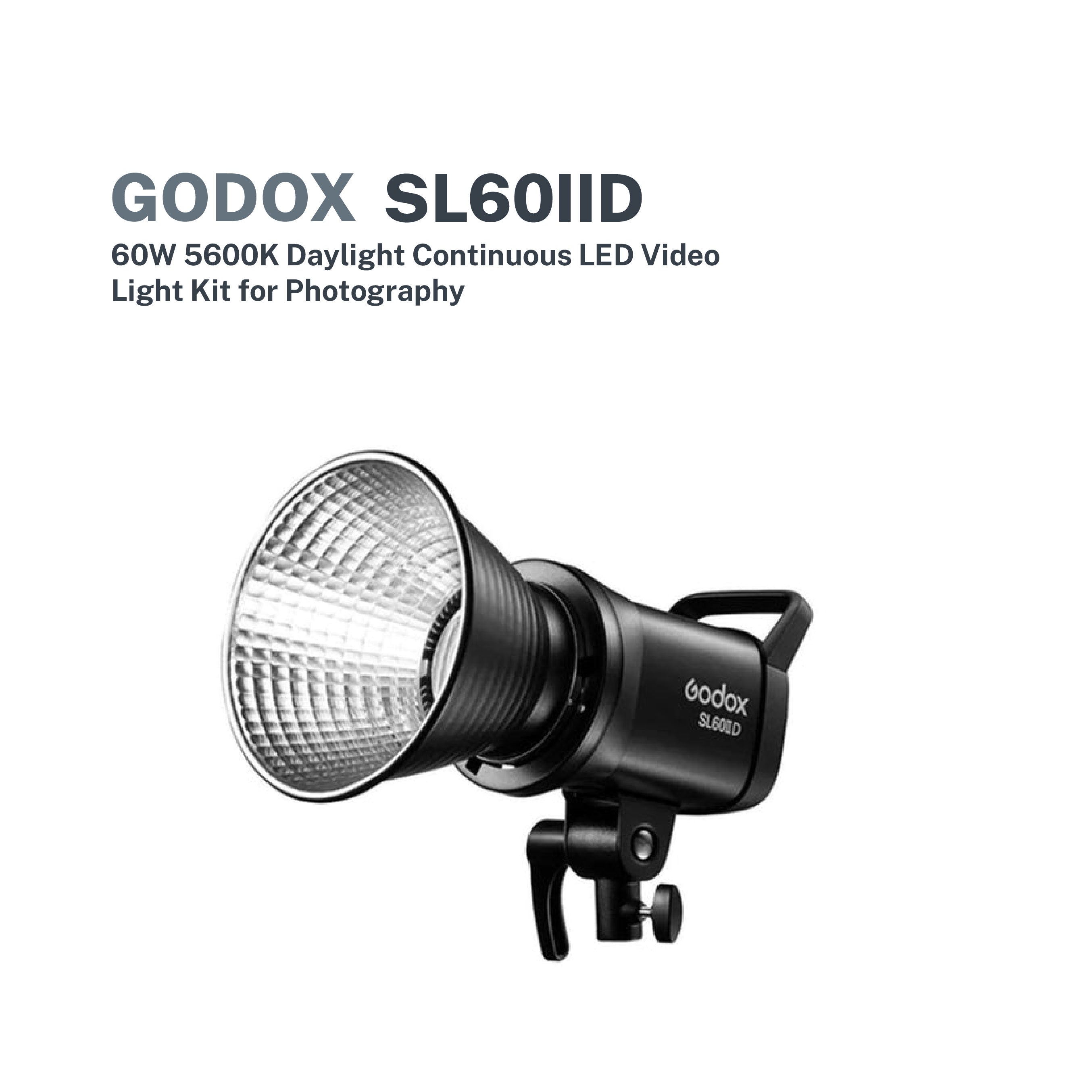 Godox SL-60W / SL60IID 60W 5600K Daylight Continuous LED Video Light K