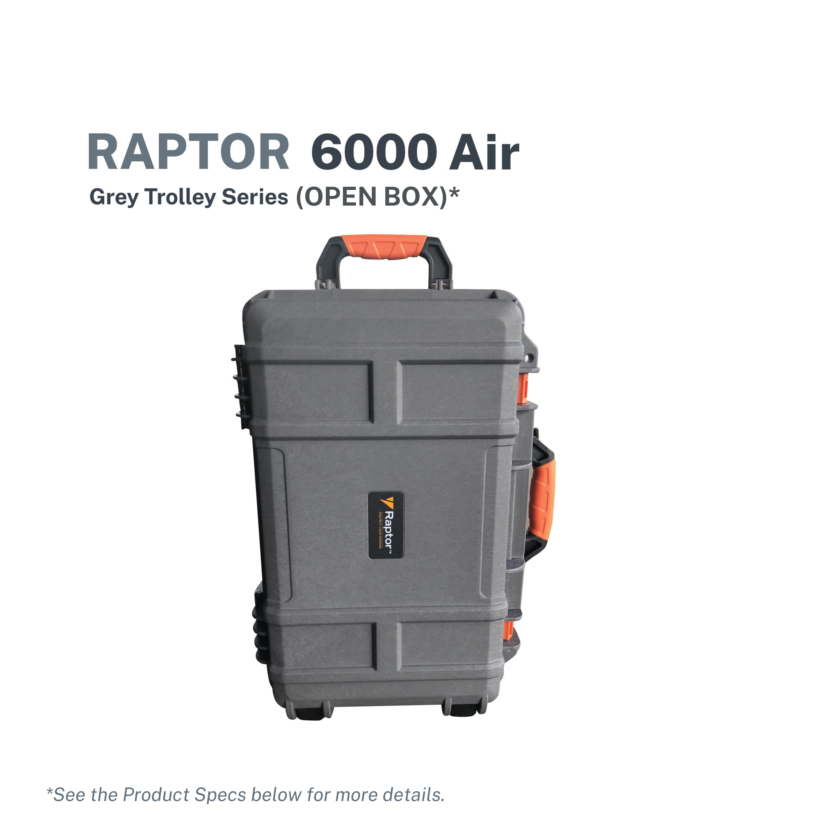 Raptor Hard Case Air - Trolley 6000 (Grey) - Open Box