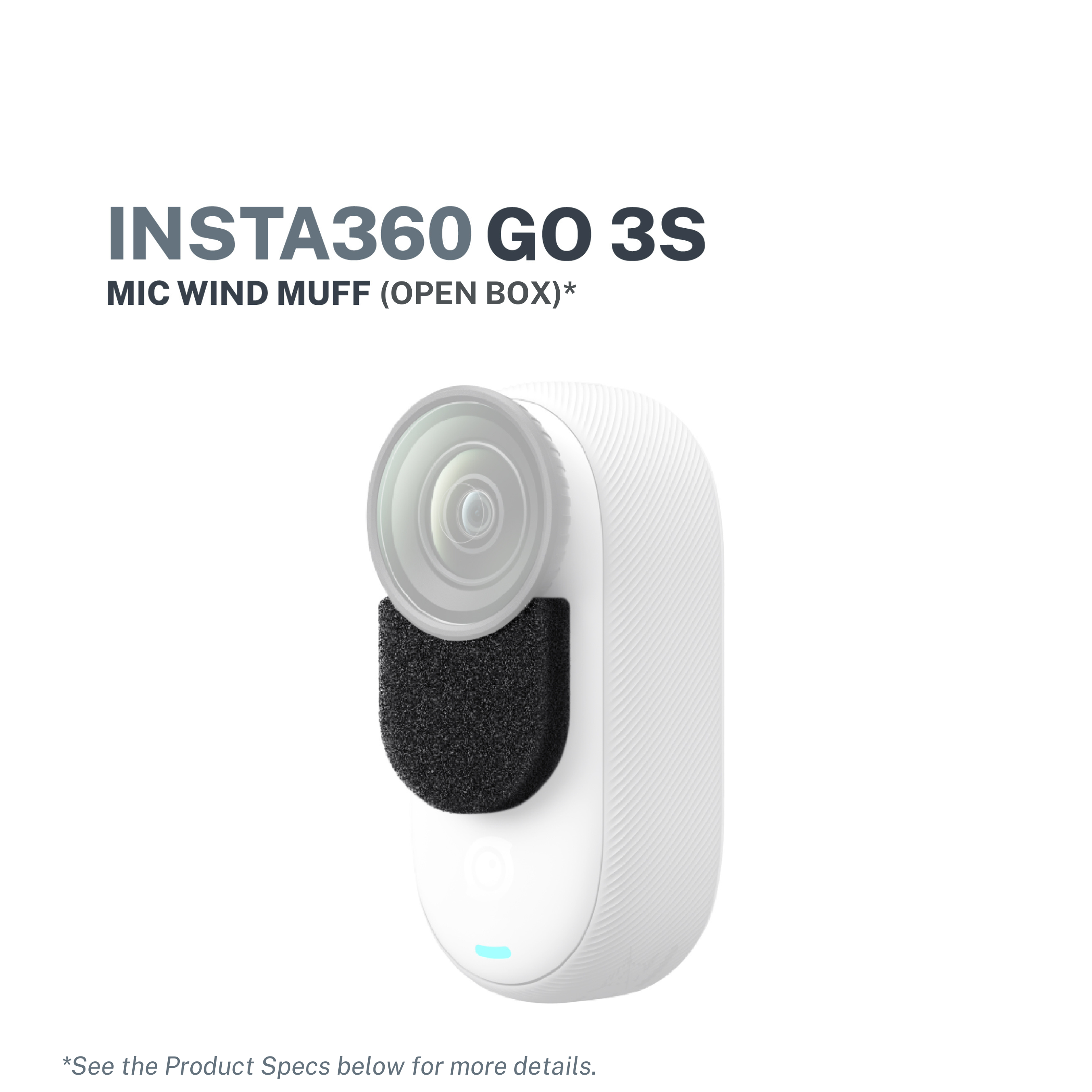 Insta360 GO 3/ GO 3S Mic Wind Muff (Open Box)