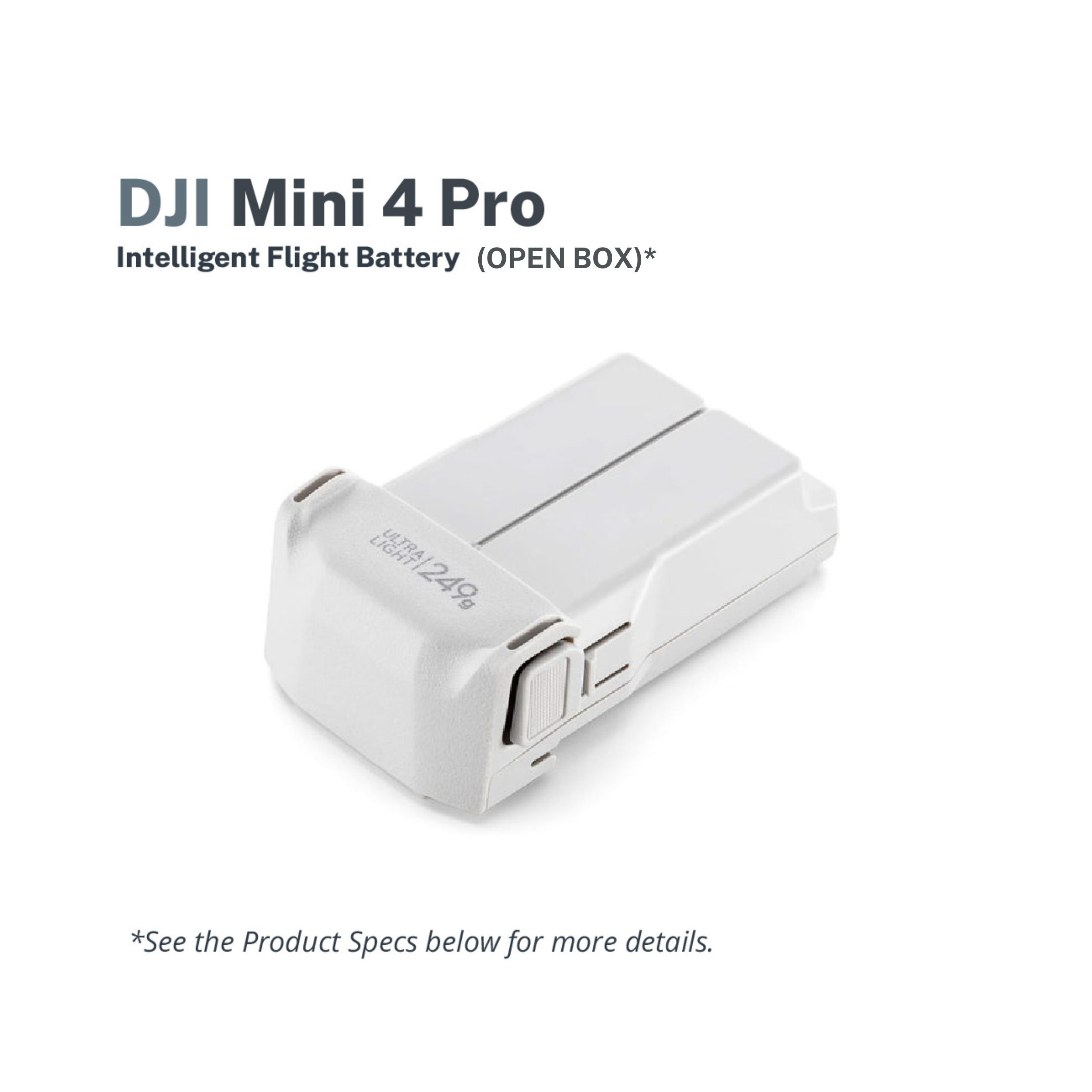 DJI Mini 4 Pro Intelligent Flight Battery (Open Box)