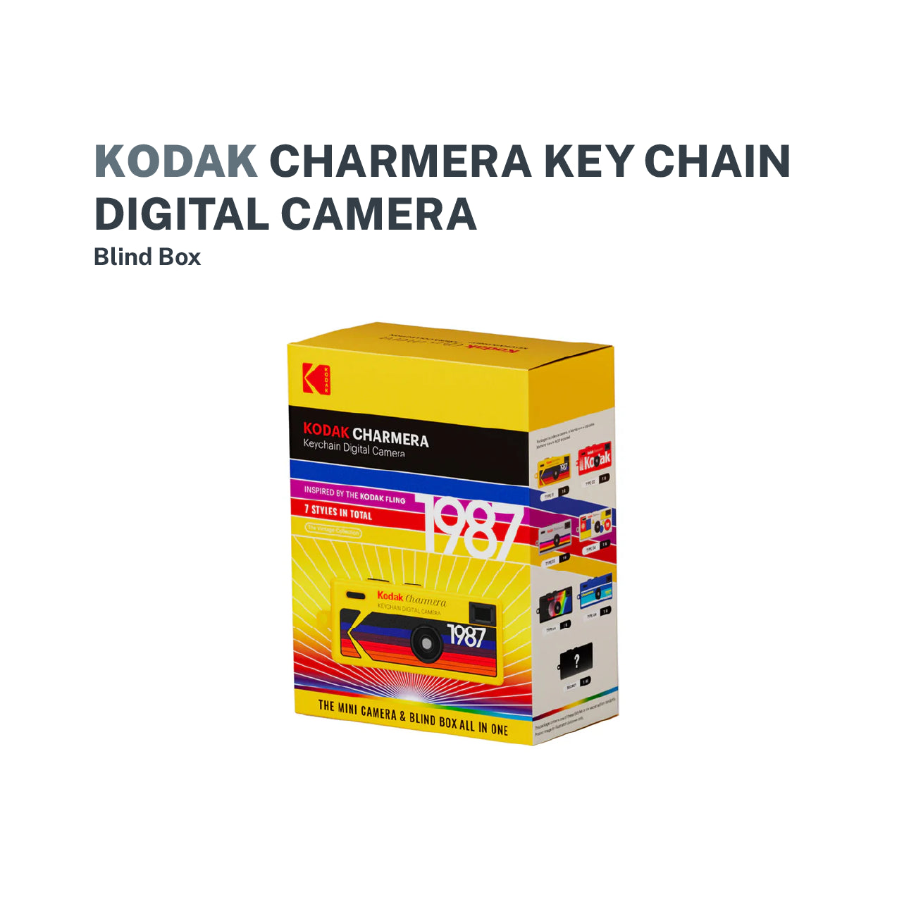 Kodak Charmera Key Chain Digital Camera Blind Box
