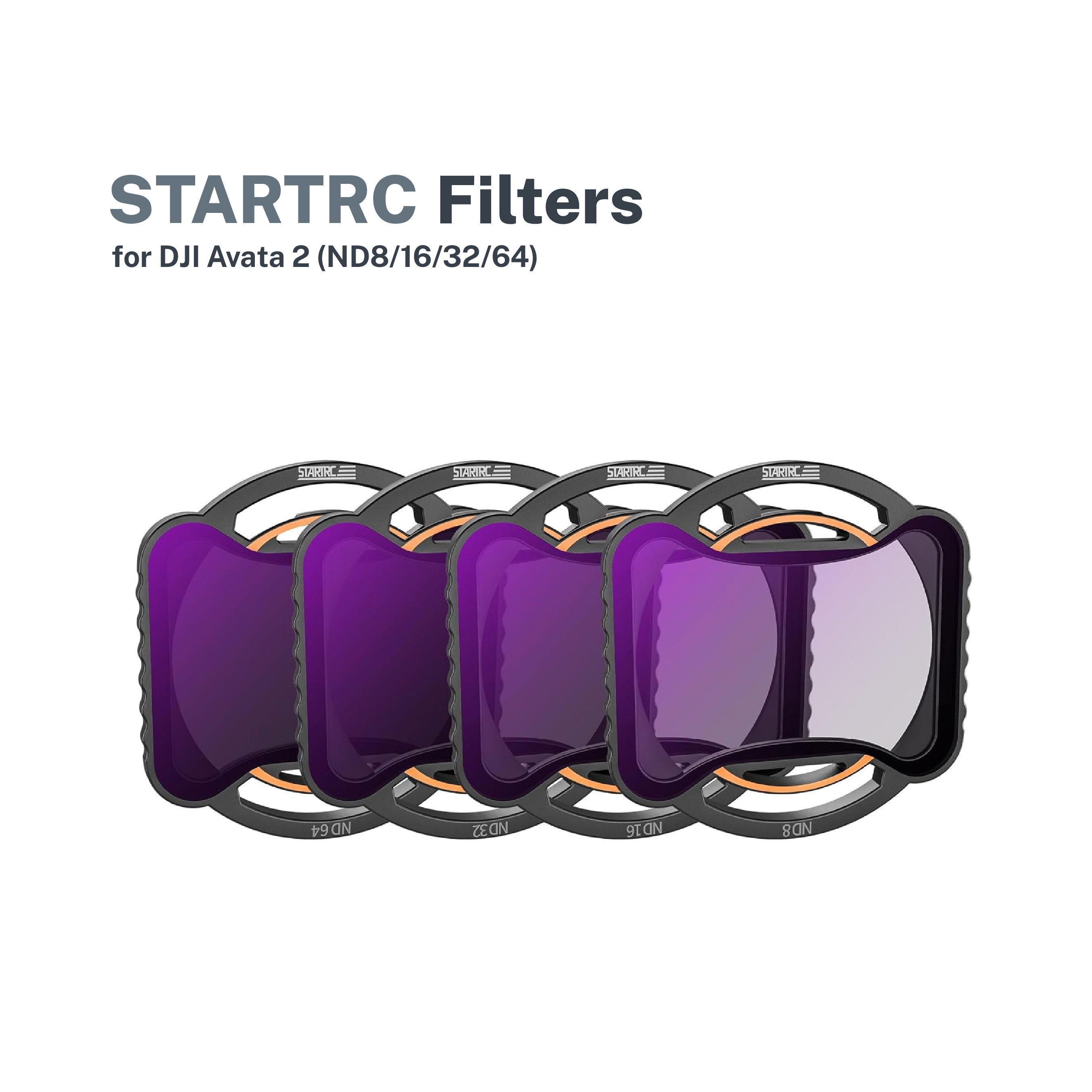 STARTRC Filters for DJI AVATA 2 4 packs (ND8/16/32/64)