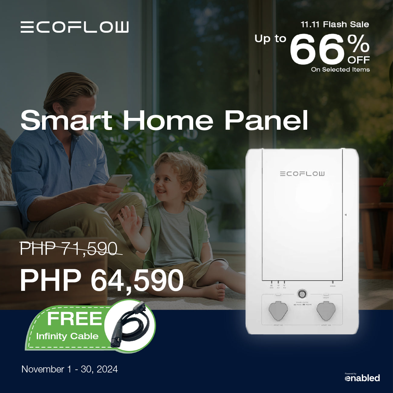 Ecoflow Smart Home Panel w/ Free Infinity Cable