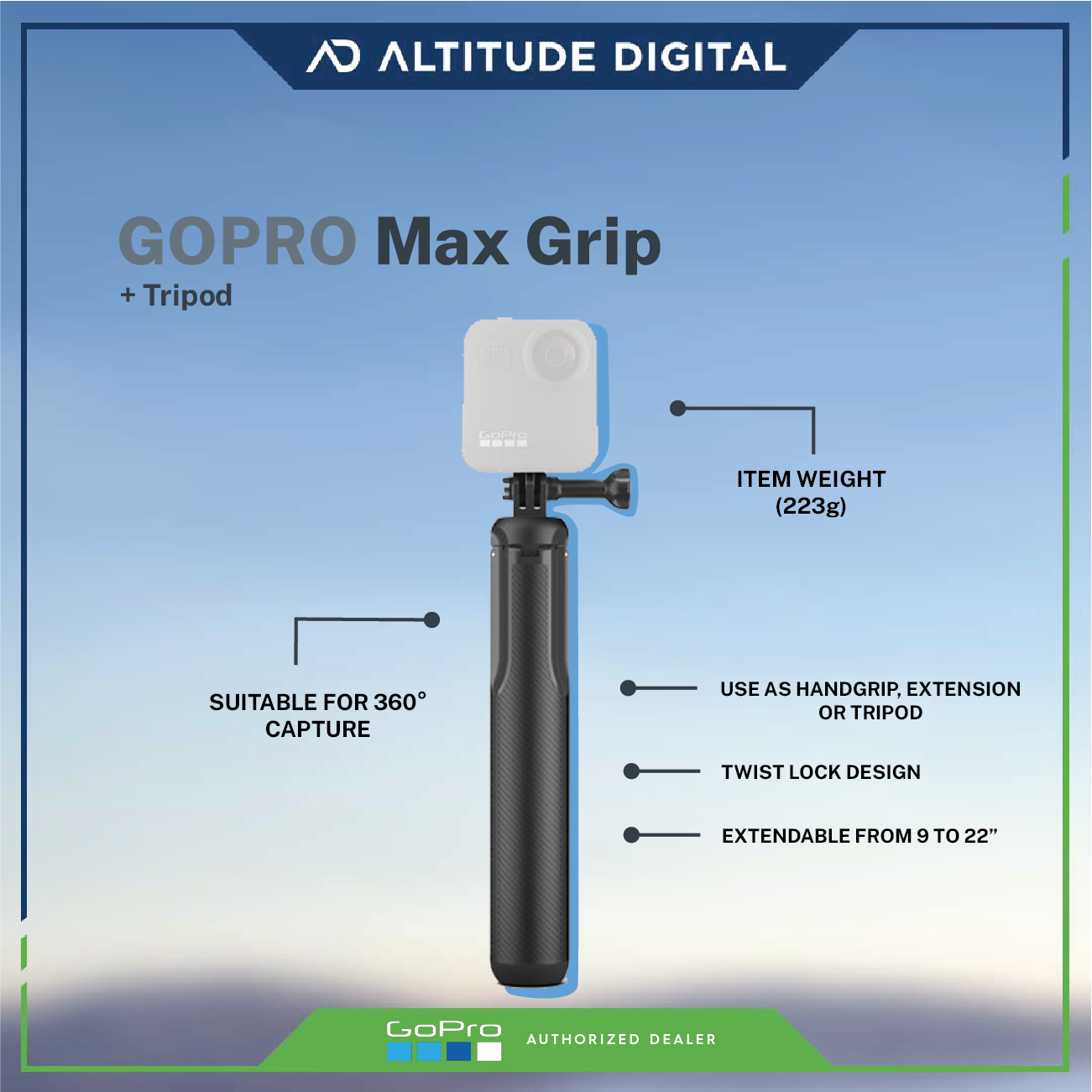 GoPro Max Grip + Tripod