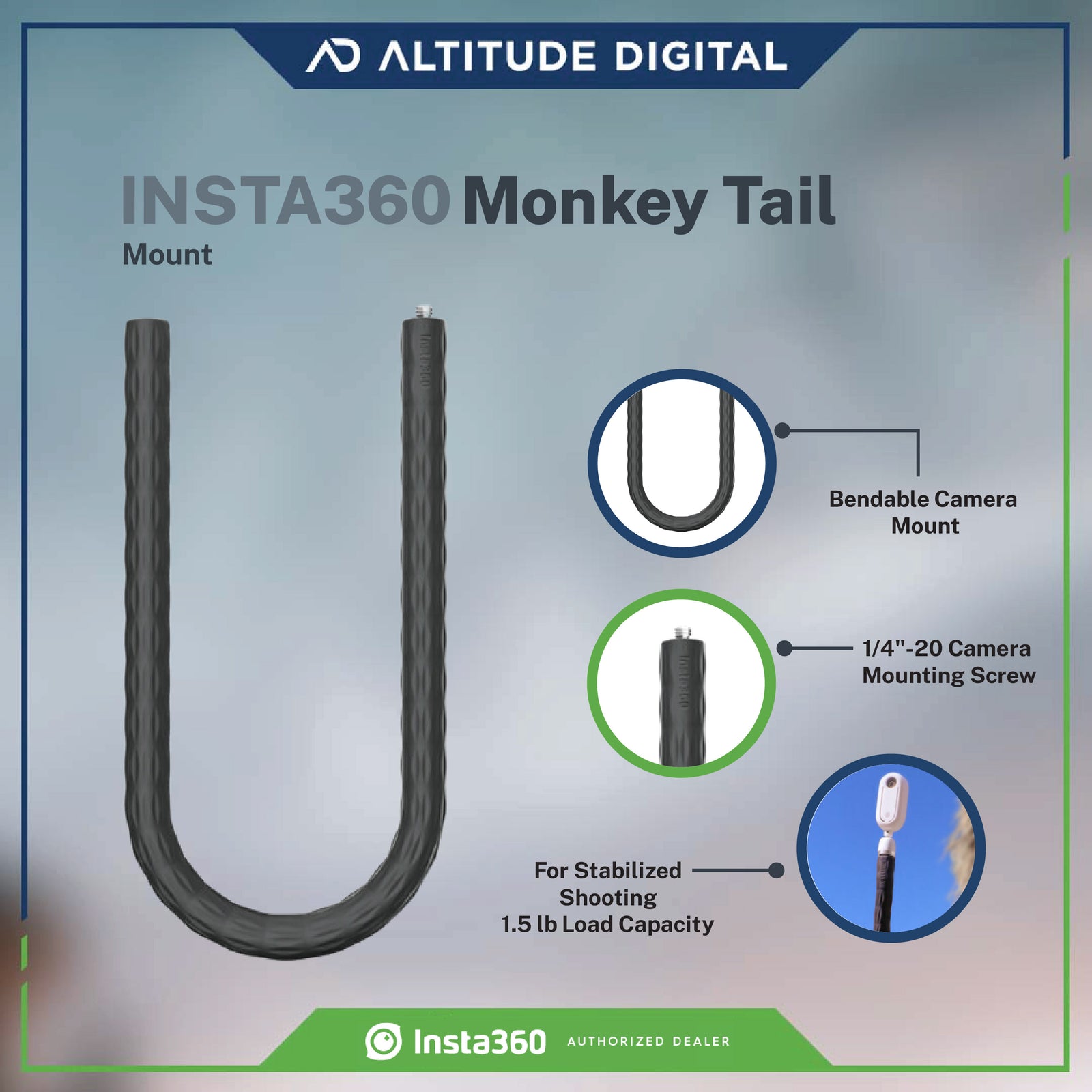 Insta360 Monkey Tail Mount
