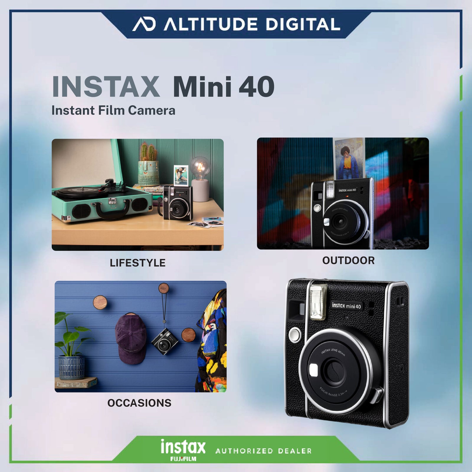 FUJIFILM Instax Mini 40 Instant Film Camera