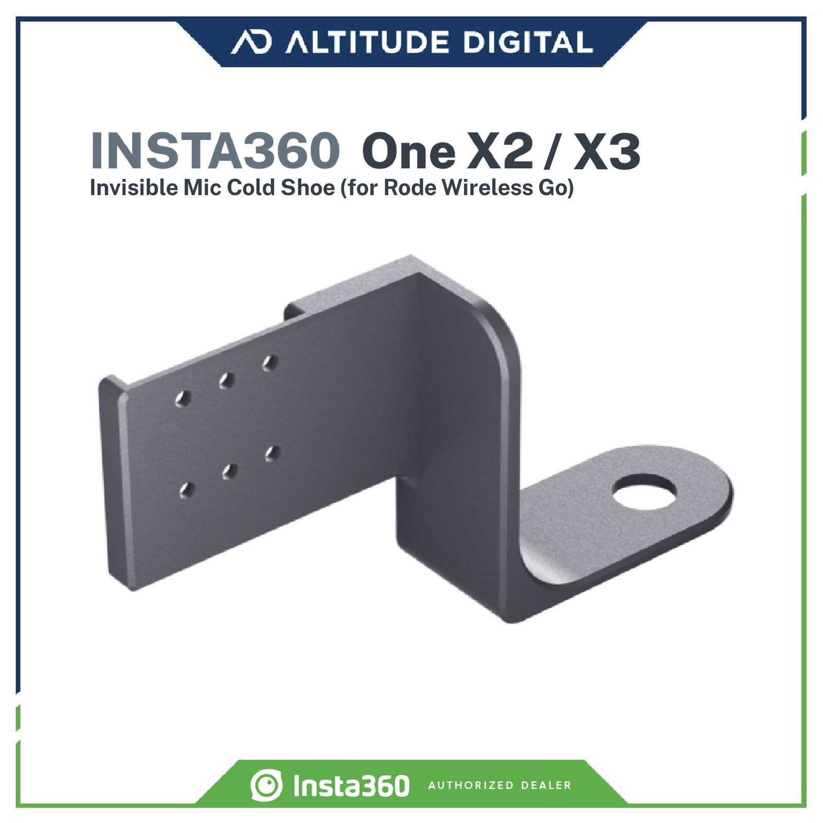 Insta360 ONE X2/X3 Invisible Mic Cold Shoe (for Rode Wireless Go)